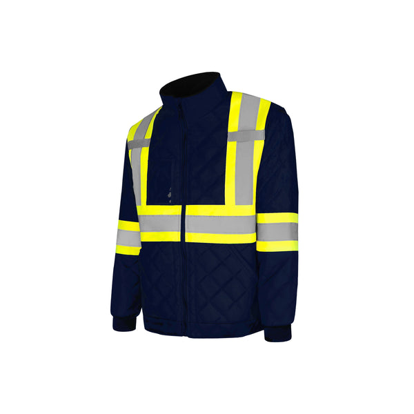 GROUND FORCE Hi-Vis Quilted Freezer Jacket TJ1 – WORK N WEAR